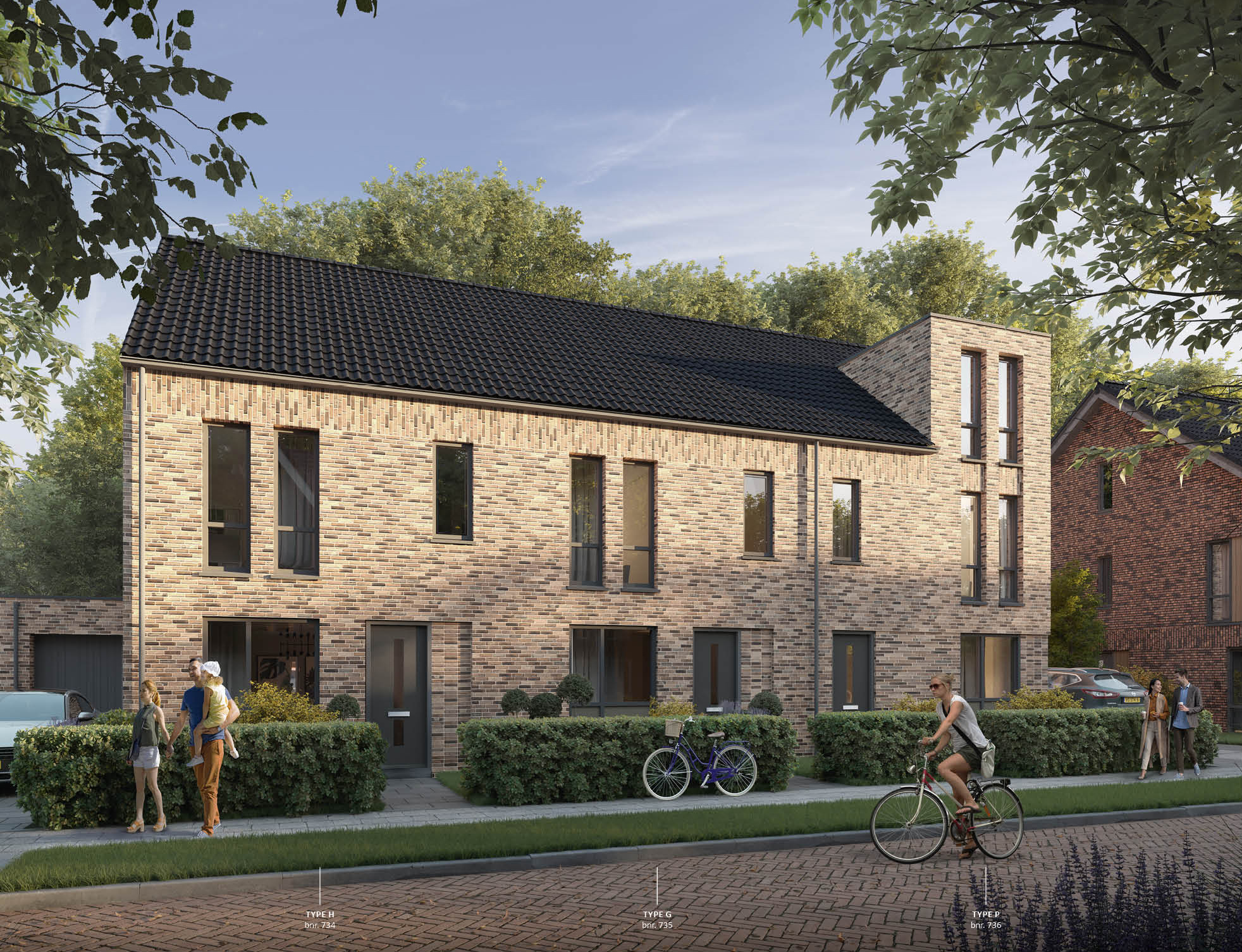 Hoekwoning - Bnr. 736 - Fase 7C-7D deel 2 in Bouverijen in Teteringen ...